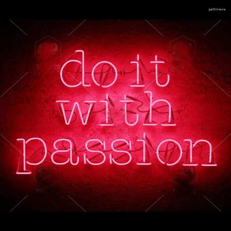 Neon Bulbs Sign Do With Passion Light Iconic Window Display Outdoor ...