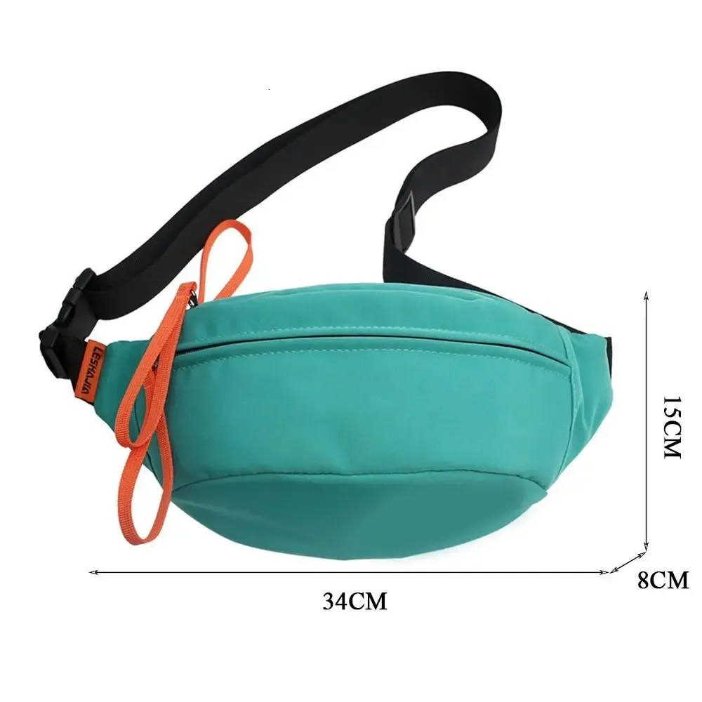 Evening Bags Fashion Street Style Nylon Chest Bag Waterproof Solid ...