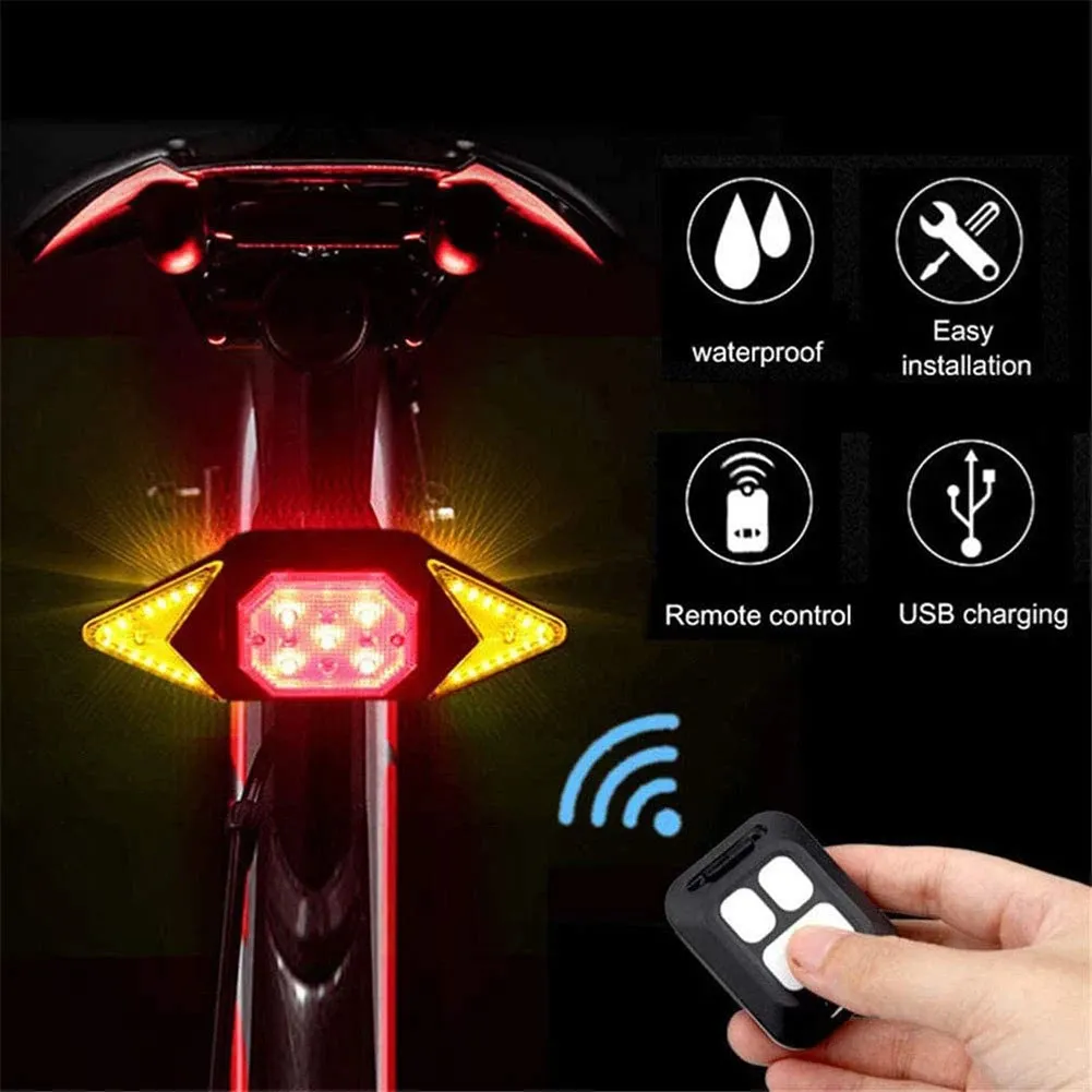 Smart LED Bike Tail Light - Wireless Turn Signals, Easy Mount Bicycle ...