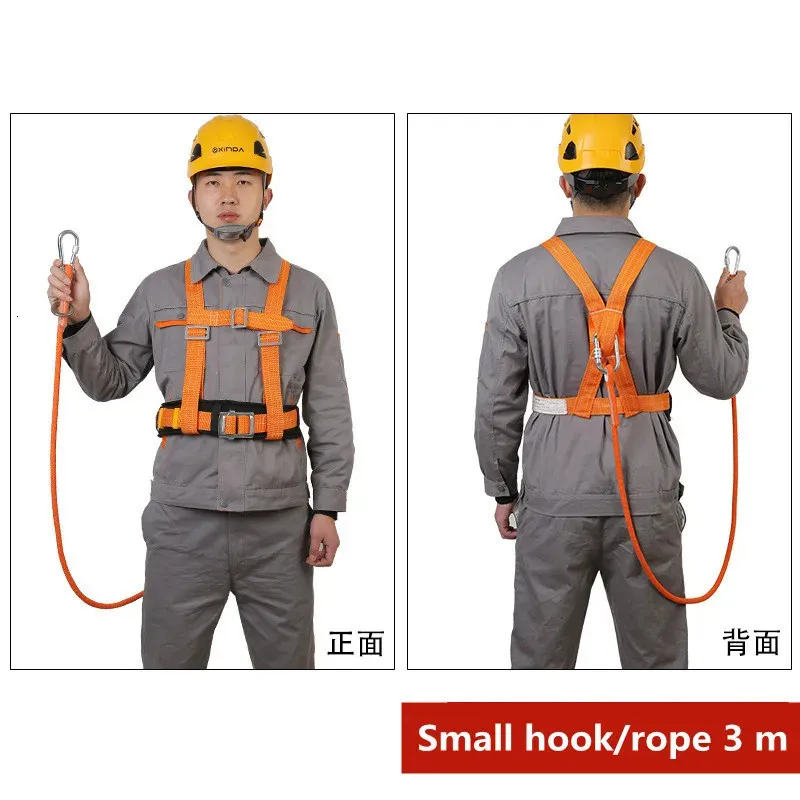 Anti-Fall Safety Harness & Climbing Rope Set - High Altitude Work ...
