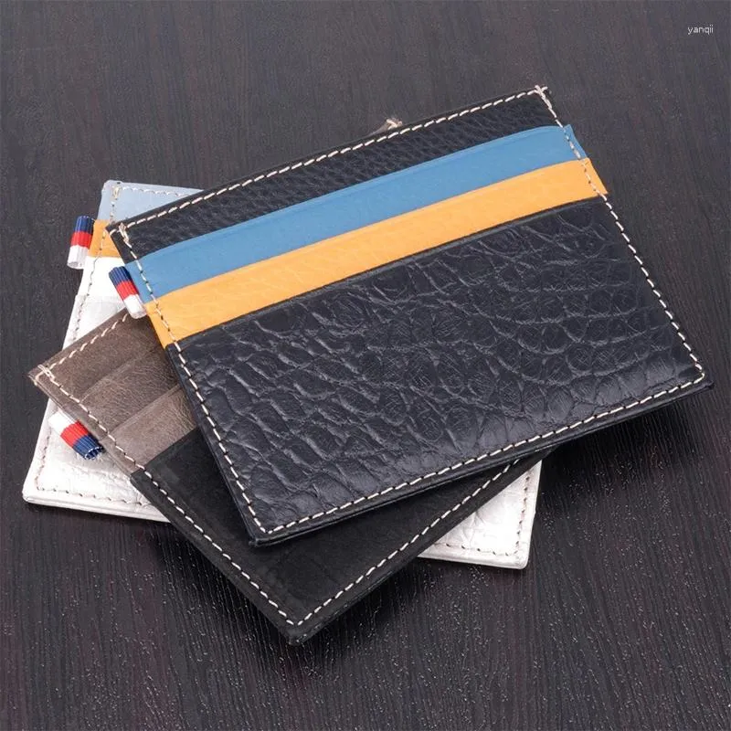 DHgate.com:Genuine Leather Unisex Ultra-thin Wallet with Retro Cash and ...