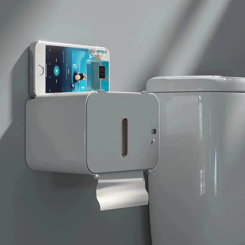 DHgate.com:Wall-Mounted Automatic Induction Smart Toilet Paper Holder ...