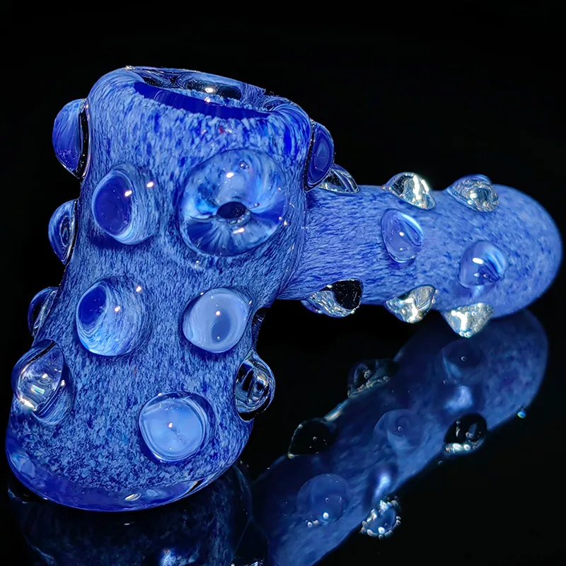 Blue Hollow Glass Pipe Company Miniature Pyrex Hammer Pipe Company For ...