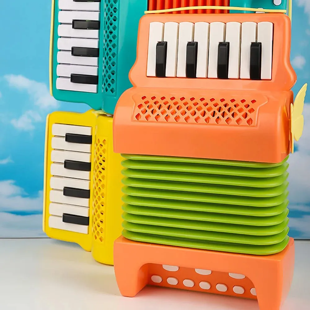 Learning Toys Accordion Toy 10 Keys 8 Bass Accordions For Kids Musical ...