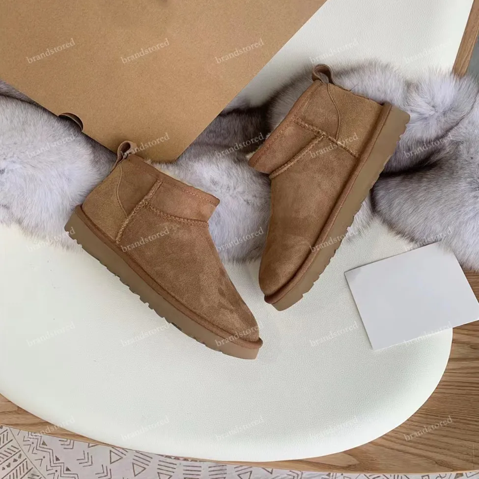 Womens Designer Woolen Snow Boots Short Winter Warm Fluffy Ankle Bootes ...