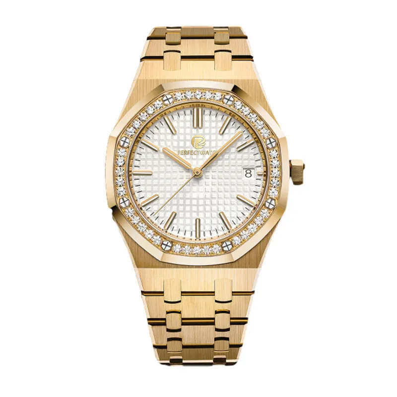 Mens Diamond Luxury Watch With Box Designer Watch Sapphire Glass ...