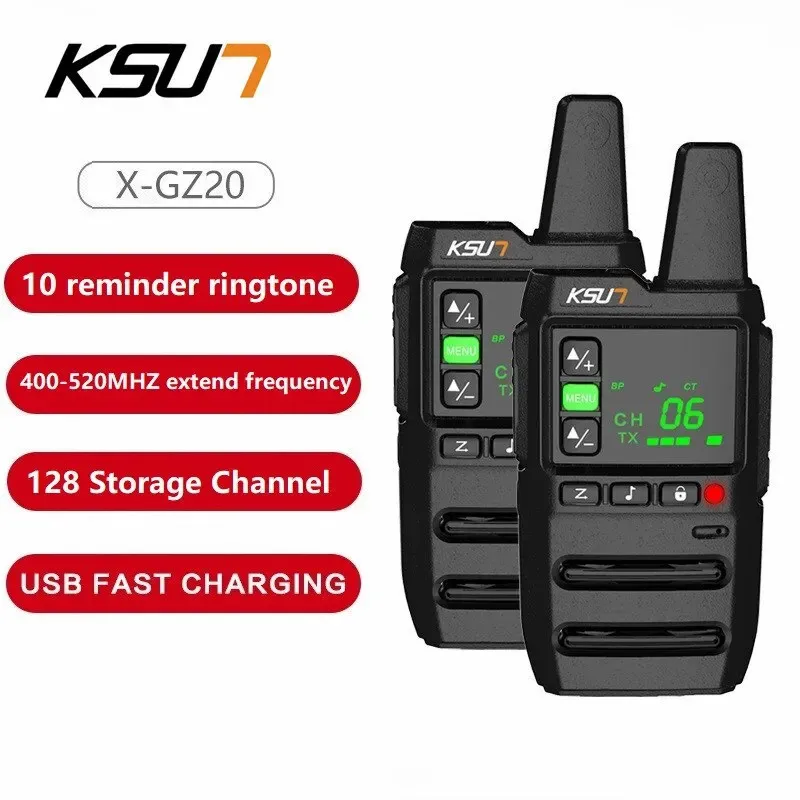 2-Pack Long Range Walkie Talkies - Portable UHF Radios for Camping ...