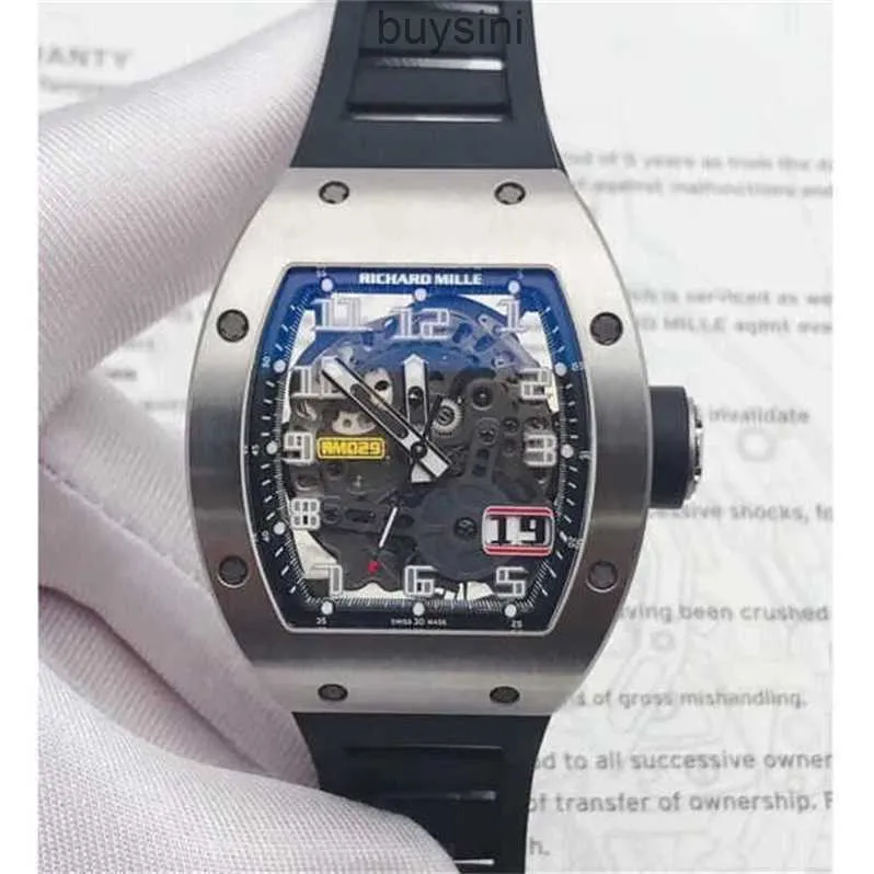 Richaremill RM029 Automatic Watch With Logo Movement Mechanical Swiss ...