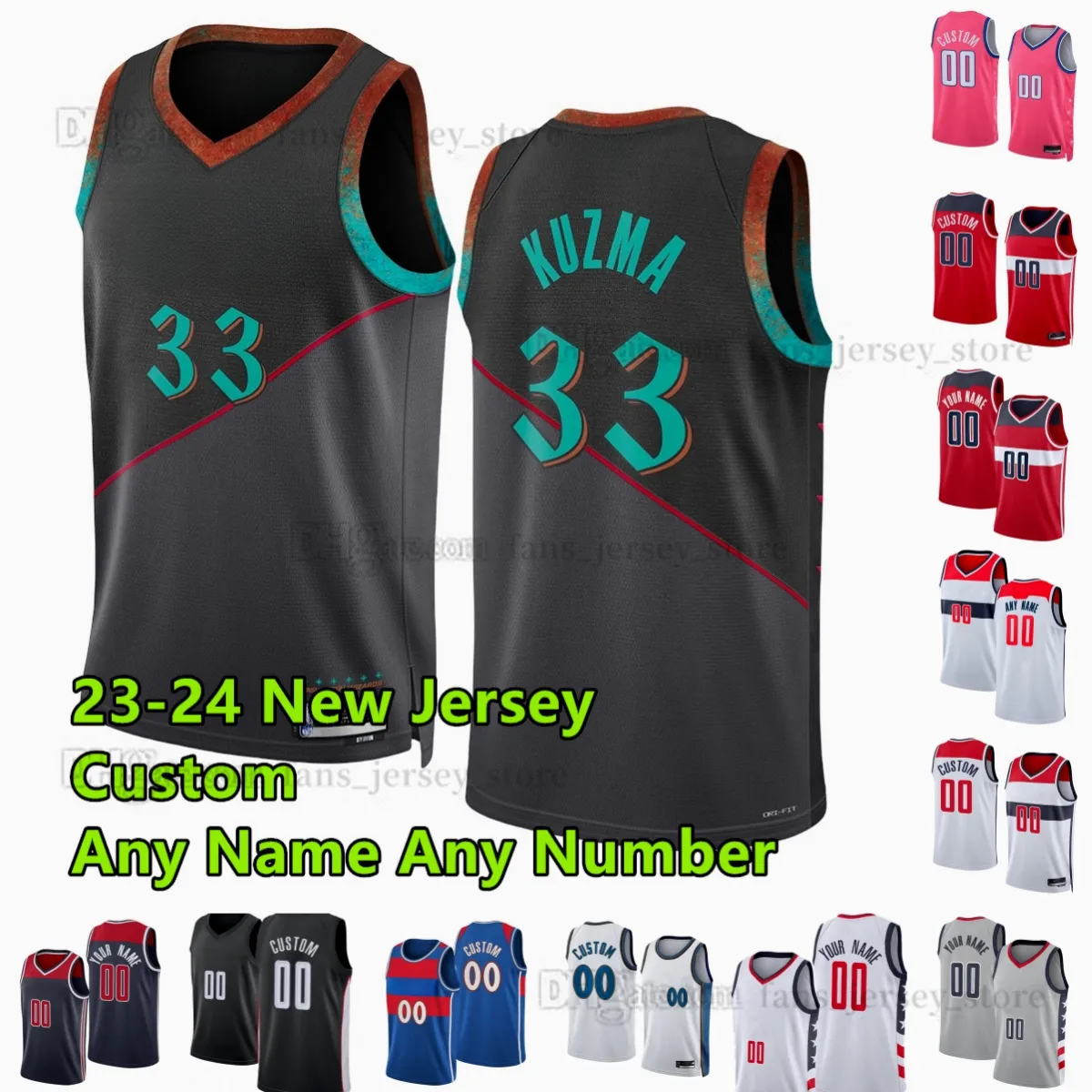 Poole Kyle Kuzma Tyus Jones Daniel Gafford Custom 2023 24 Season ...