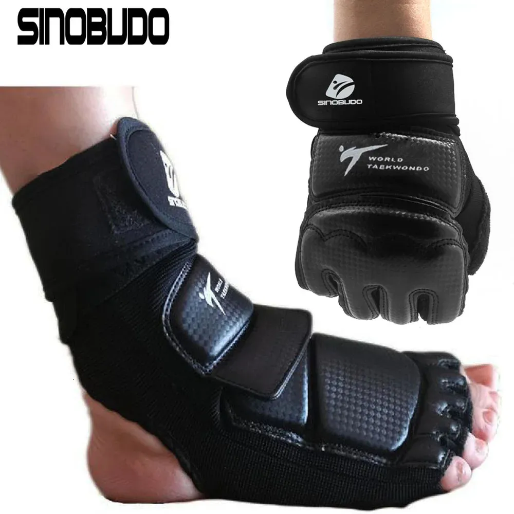 Taekwondo & Kickboxing Protective Gear Set - Adult & Child Gloves, Foot ...