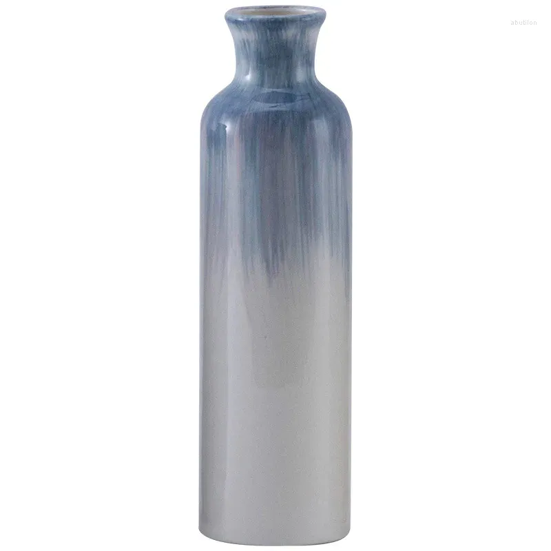 DHgate.com:Hand-Painted Blue Ceramic Flower Vase for Home Décor and ...