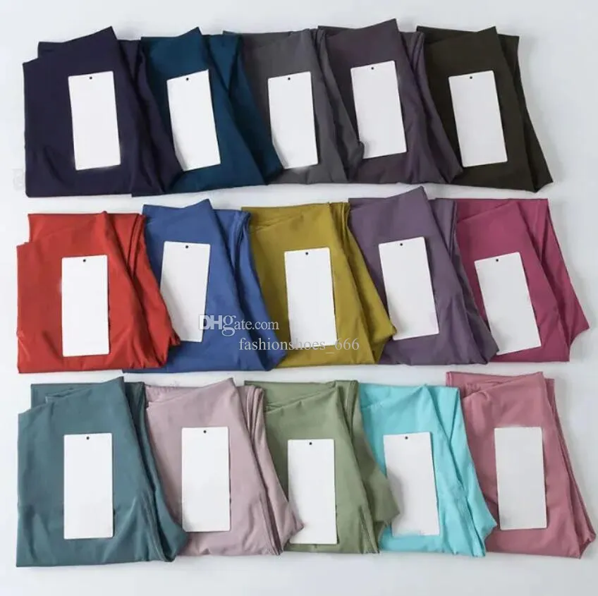 2024 Women's High Waist Yoga Leggings Solid Color Workout Pants Elastic ...