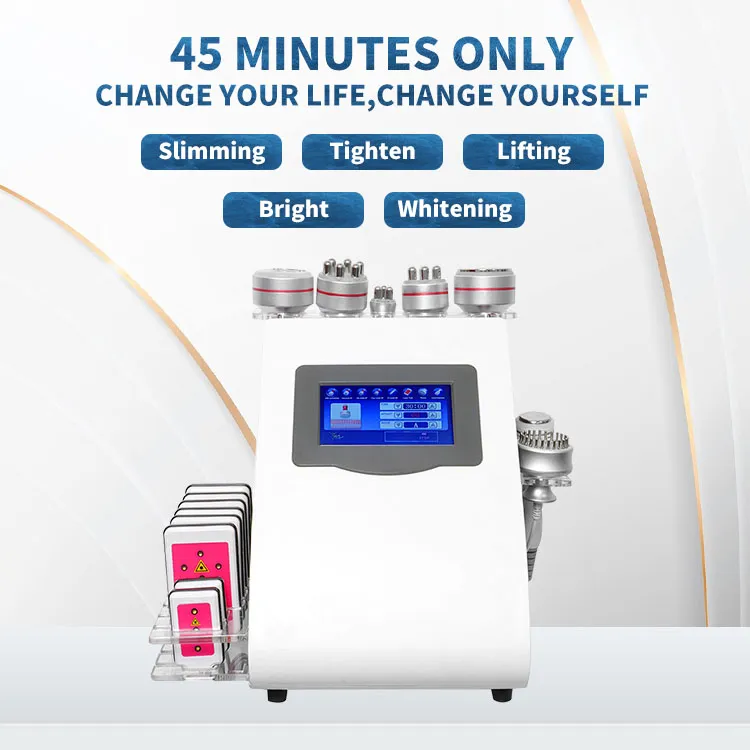 Lipo Laser Liposuction Machine: 9 In 1 Portable RF 40K Cavitation ...