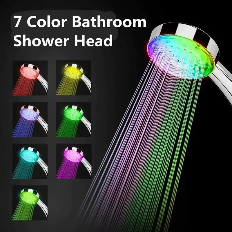 DHgate.com:Color Changing LED Rainfall Shower Head, Water-Saving ...