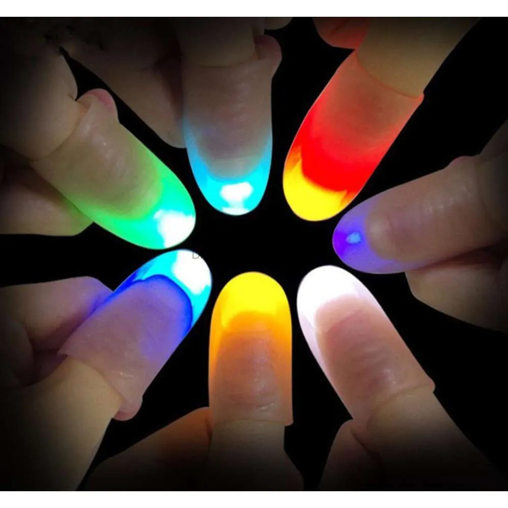 Lightup Magic Thumbs LED Flash Finger Tips Bright Party Lights For ...