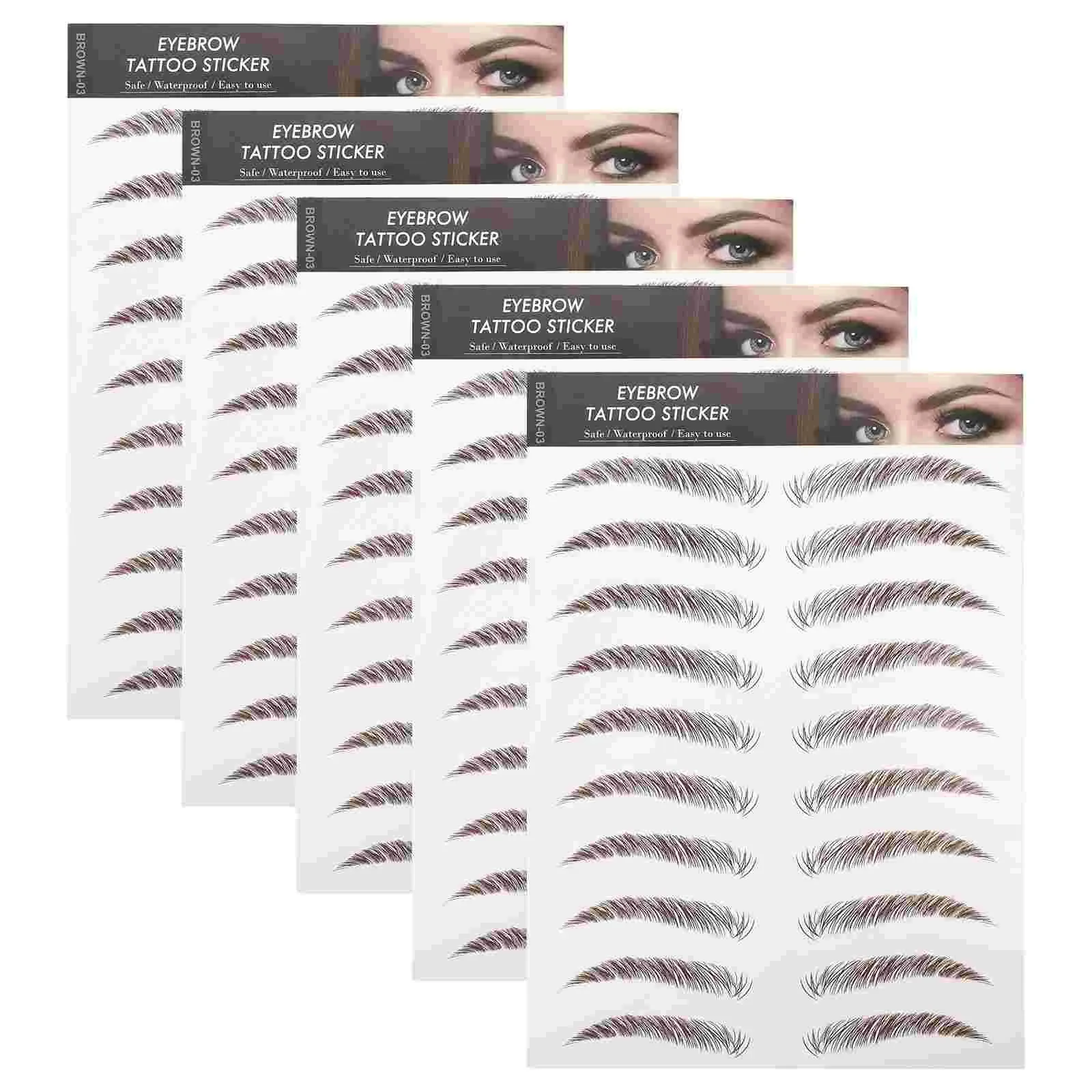 DHgate.com:Eyebrow Stickers 3D Feathering - Realistic False Eyebrows ...