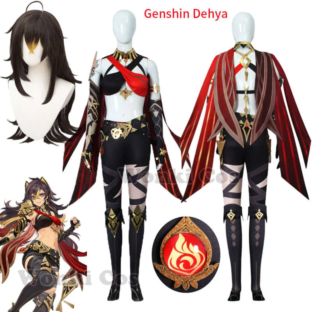 Sexy Dehya Cosplay Costume Set With Wig And Accessories Genshin Impact ...