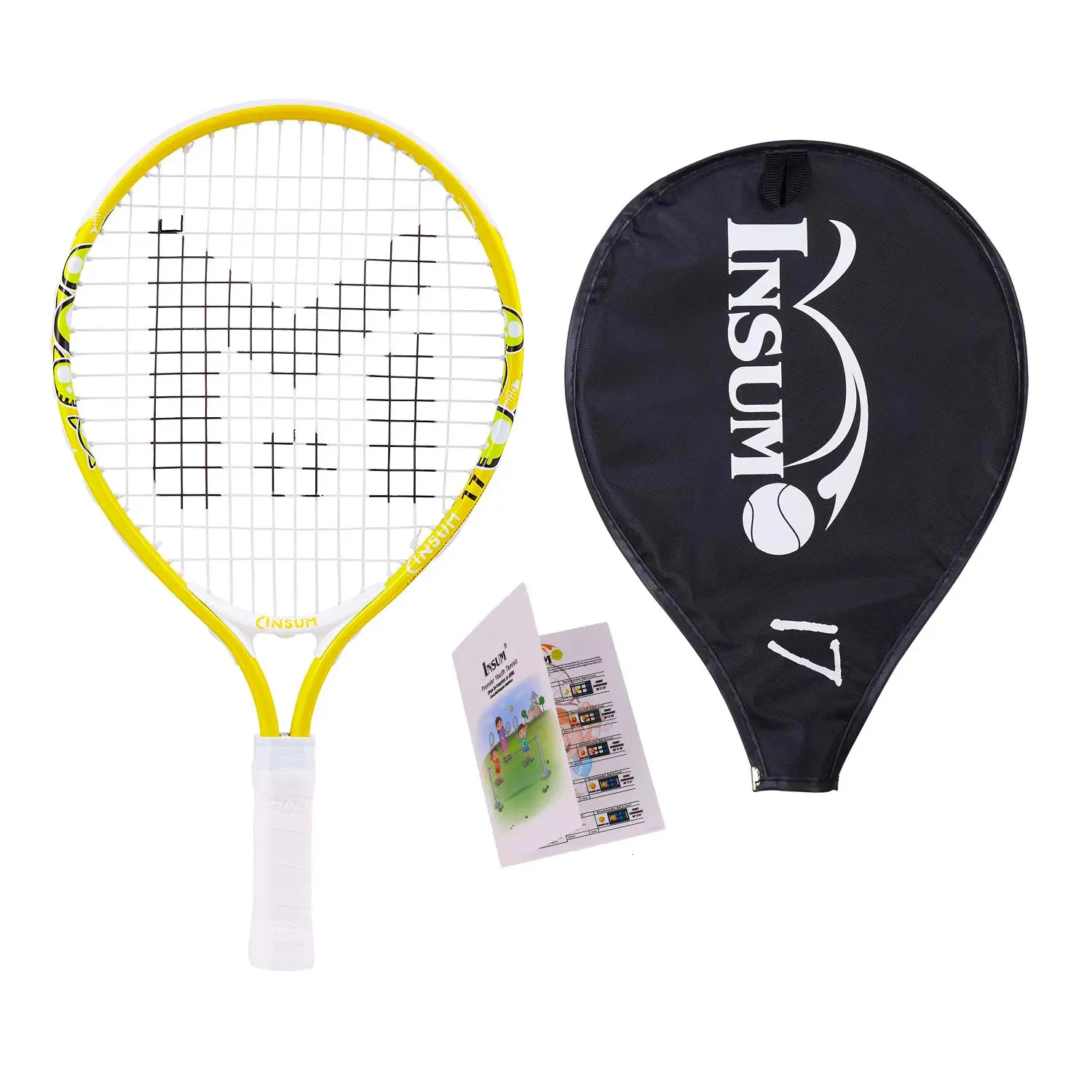 DHgate.com:INSUM Tennis Rackets for Kids Beginner, 17/19/21/23 Inches ...