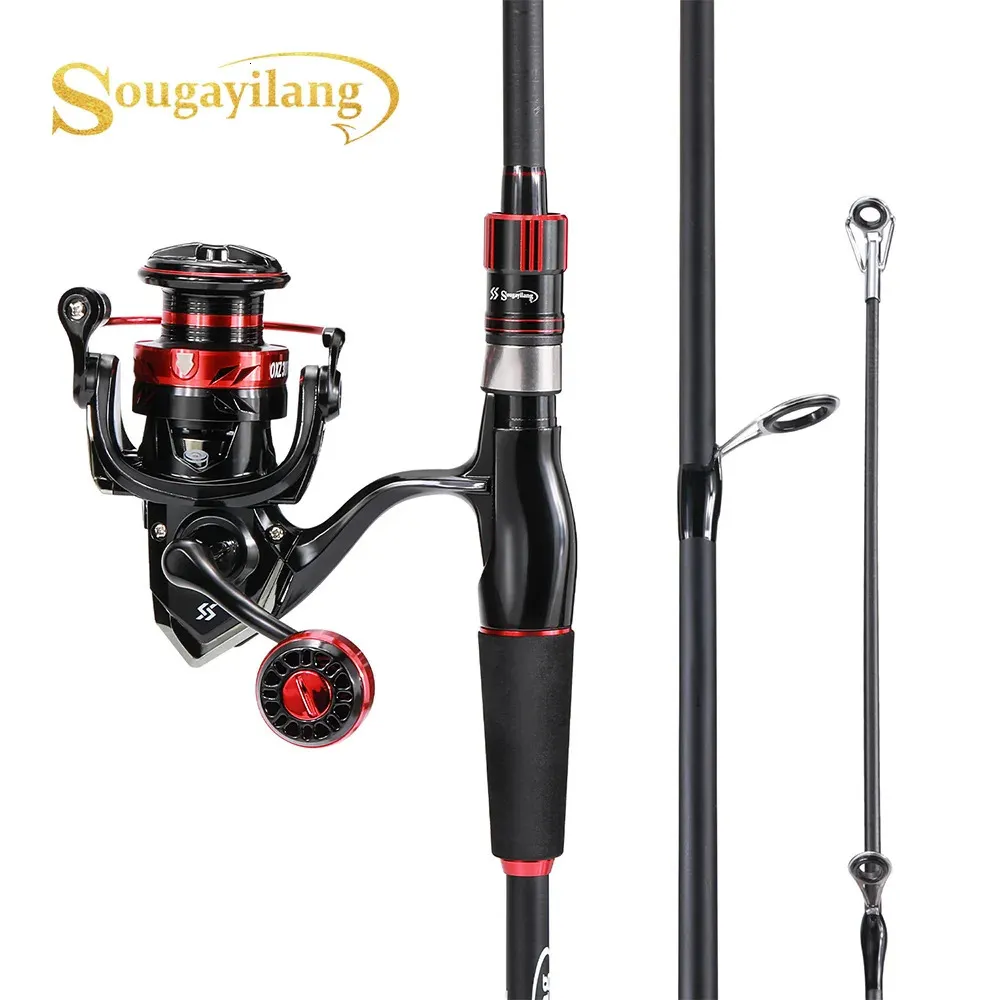 Freshwater Fishing Rod & Reel Combo - 1.8/2.1m, 5.2:1 Gear Ratio, 5kg ...