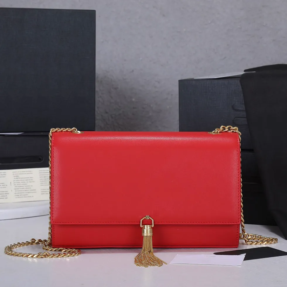 Luxury Women Chain Shoulder Bags Fashion Designers Metal Pendant Hasp ...