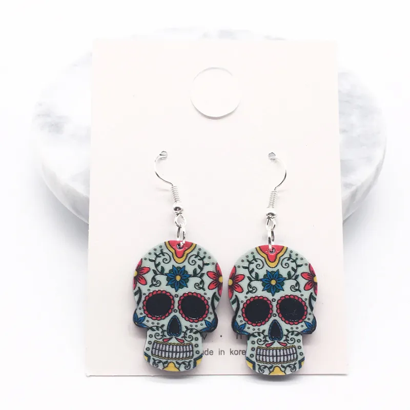 Calavera Skull Earrings - Sweet & Colorful Mexican Day of The Dead ...