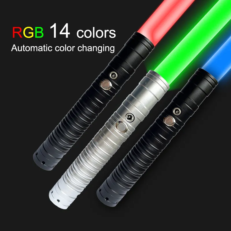LED Swords/Guns PqbdRGB Lightsaber Metal Handle 80cm Mini Light Saber ...