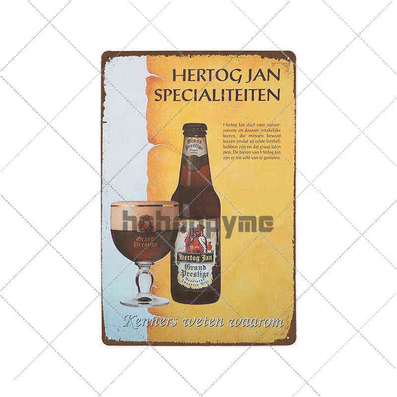 Metal Sign For Pub, Bar, Wall Decor Hertog Jan Beer Vintage Tin Sign ...