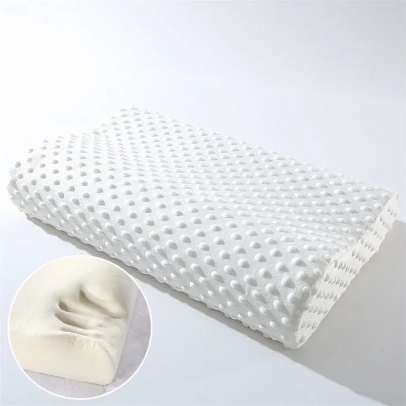 Memory Foam Orthopedic Neck Pillow Wave Shape 20.5 × 28.3 in for ...