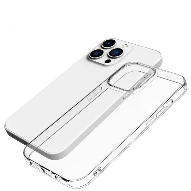 Clear Transparent Phone Case For IPhone 15 14 13 12 Mini 11 Pro Max X ...