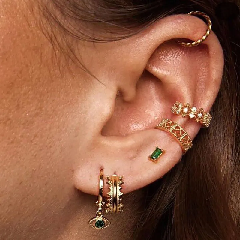 DHgate.com:Women's Ear Cuff Bohemia Clip ear discharge Earrings Set 6 ...