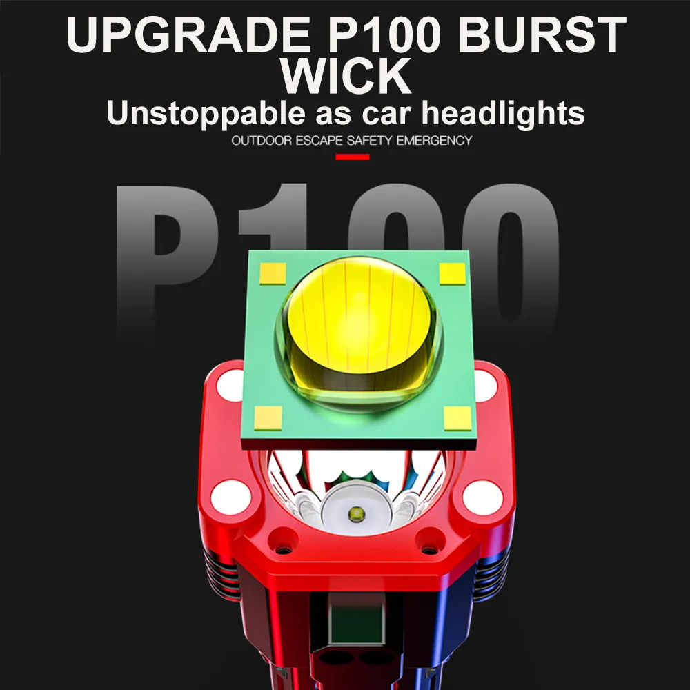 Car Flashlight: Super Bright LED Torch with Safety Hammer, Strong ...