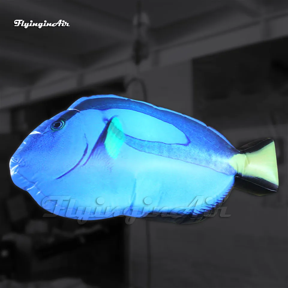 Simulated Large Inflatable Tropical Marine Fish Balloon with LED Light ...