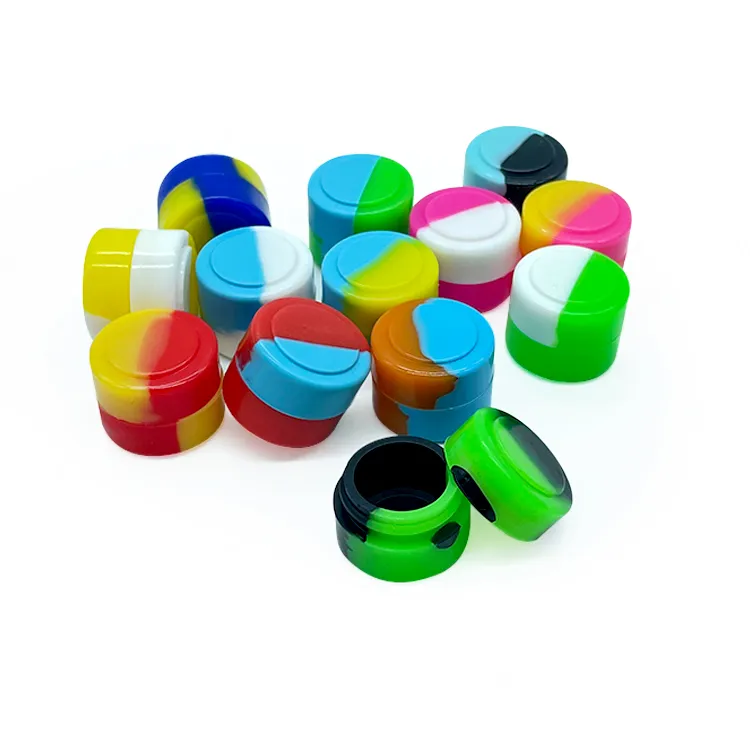2ml Nonstick Silicone Mini Oil Jars Container For Dabbing And Storage ...