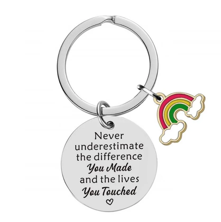 Inspirational Keychain for Teachers - Thoughtful Teacher Gift ...