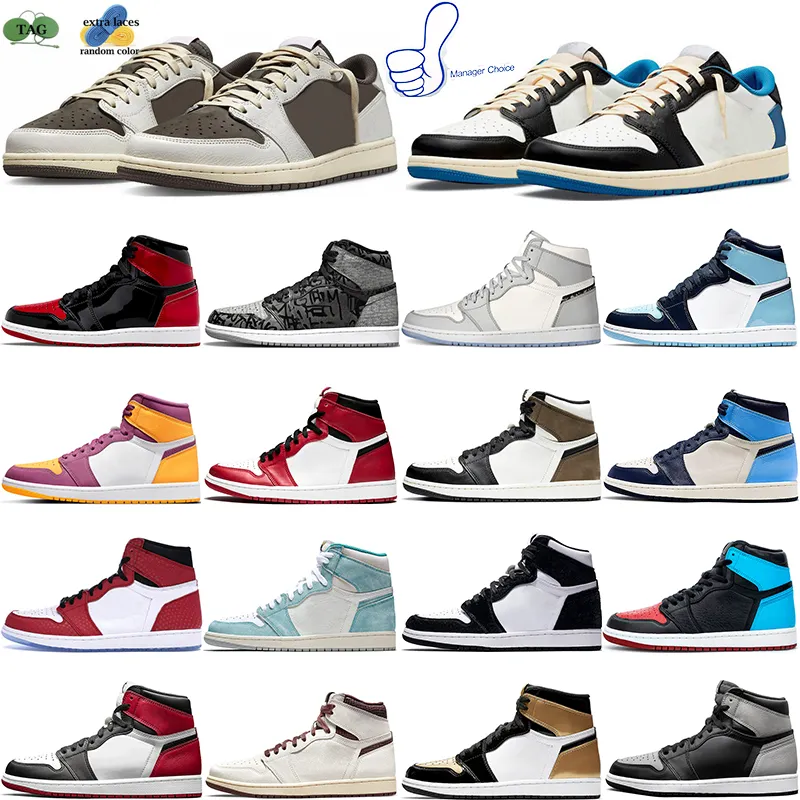 OG Jumpman 1 Basketball Shoes J1 1s Mens Womens High Low Reverse Mocha ...