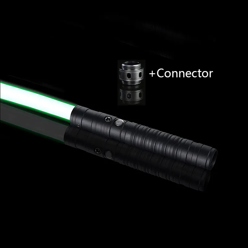 Double Sided RGB LED Rave Lightsaber With Metal Flashing Handle And ...