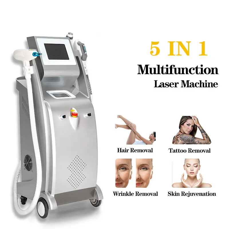 Professional Laser Hair Removal Machine: Multifunction IPL Laser ND YAG ...