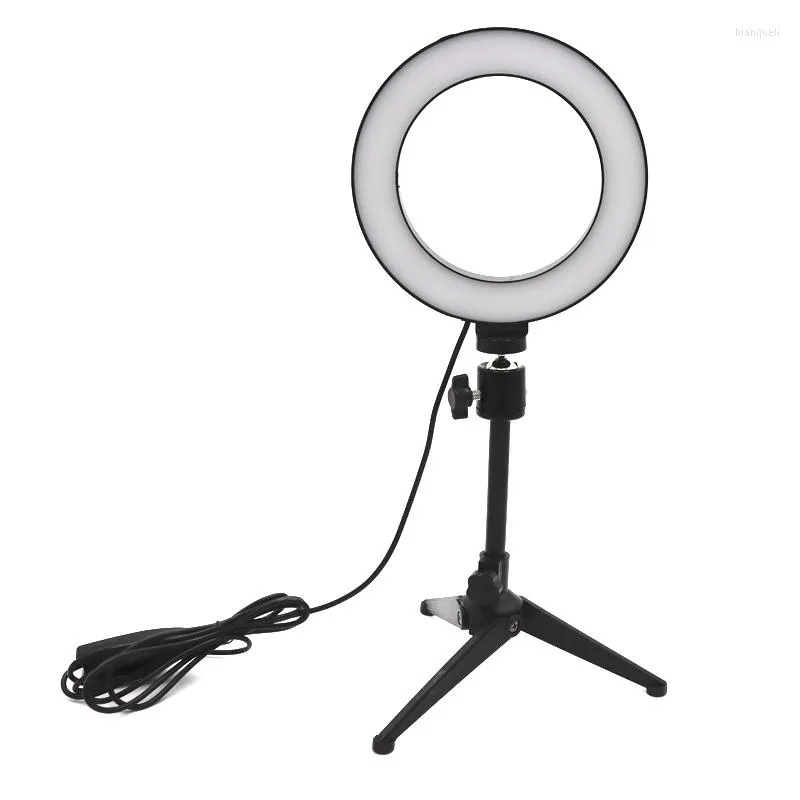 16cm USB Ring Light with Tripod & Ball Head - Dimmable LED Video Light ...