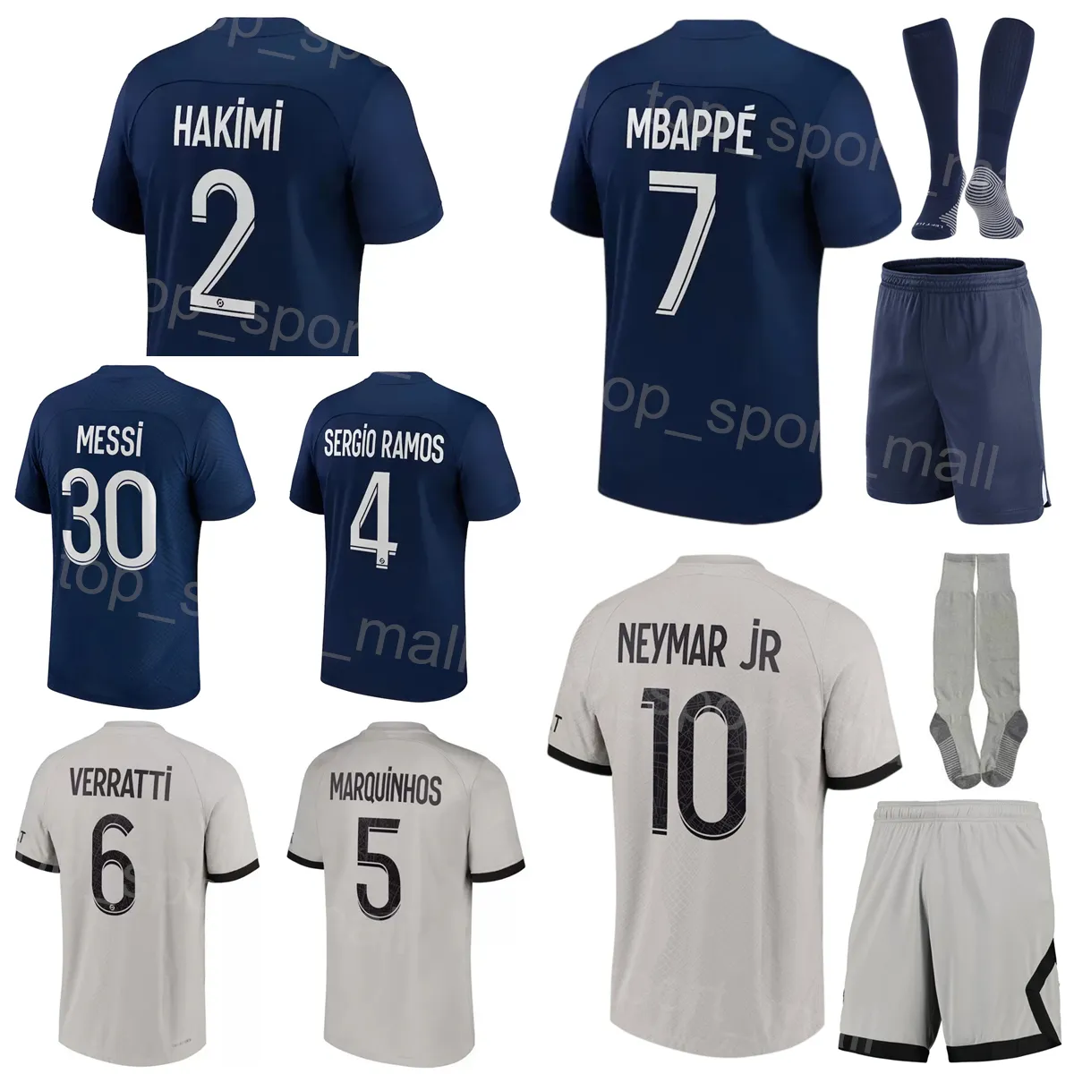 2022 23 Man Kids Club 17 VITINHA Soccer Jersey Set 6 VERRATTI 4 SERGIO ...