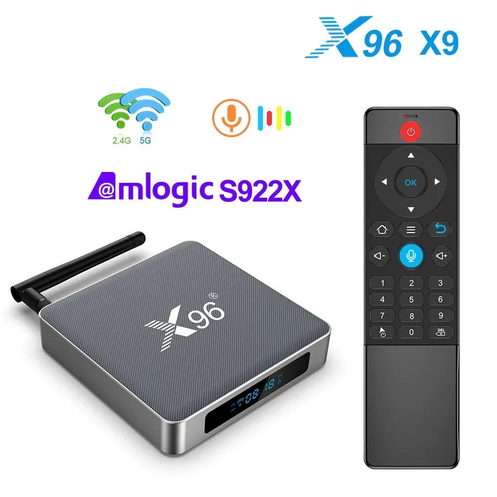 DHgate.com:X96 X9 TV Box: 4K HDR, Android 9, 4GB RAM, 32GB ROM, Dual WiFi, Voice Control Media ...