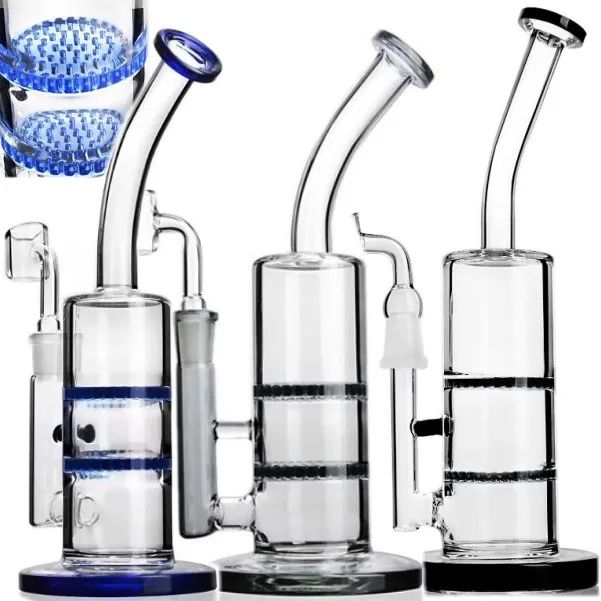 Bulk Order 11.2 Honeycomb Glass Bong Pipe With Dual Function 14.4mm ...