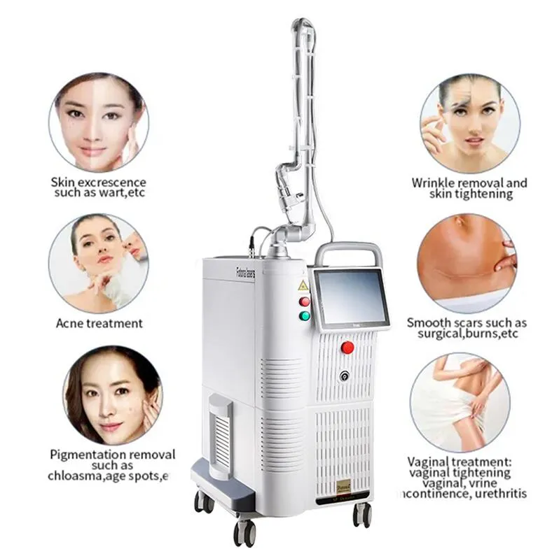 Vertical Co2 Laser Fractional Machine For Laser Skin Resurfacing Repair ...