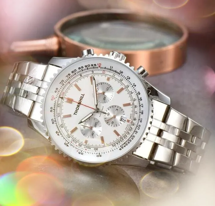 Luxury Men's Dave Portnoy Watch With Three Eye Big Timer Stopwatch ...