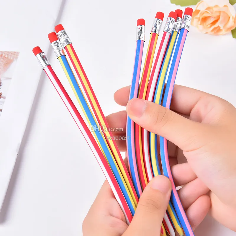 DHgate.com:Creative Soft Bendable Plastic Pencils | Twistable Rubber ...