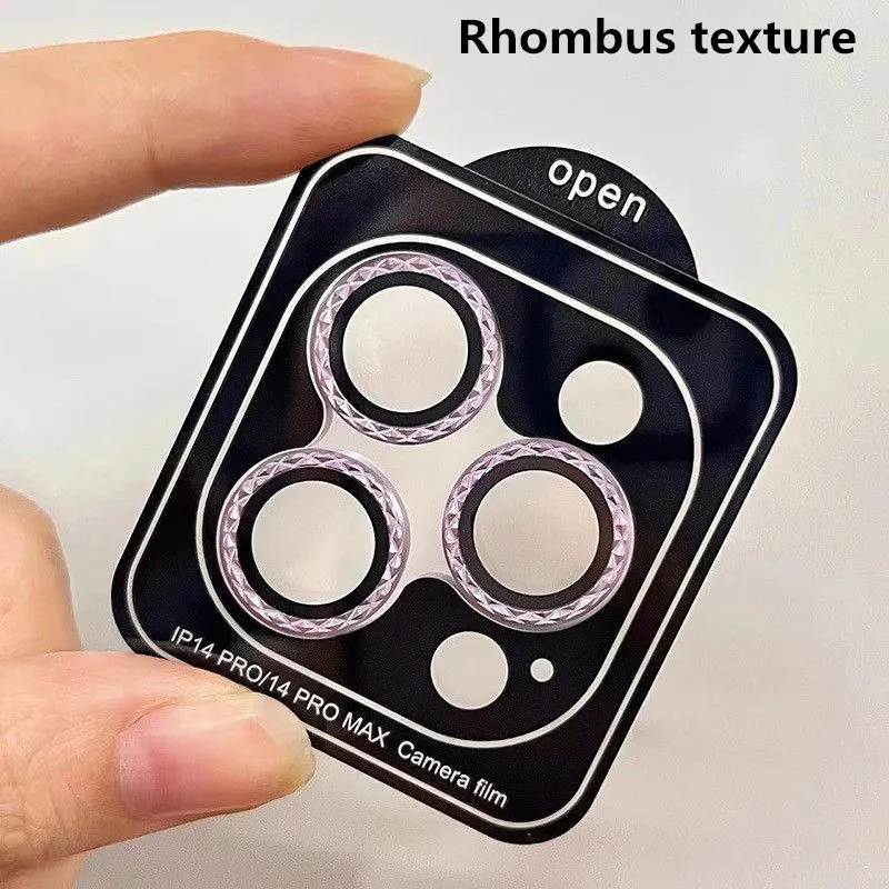 Camera Lens Protector for iPhone 11 12 13 14 Pro Max Mini Glitter Anti ...