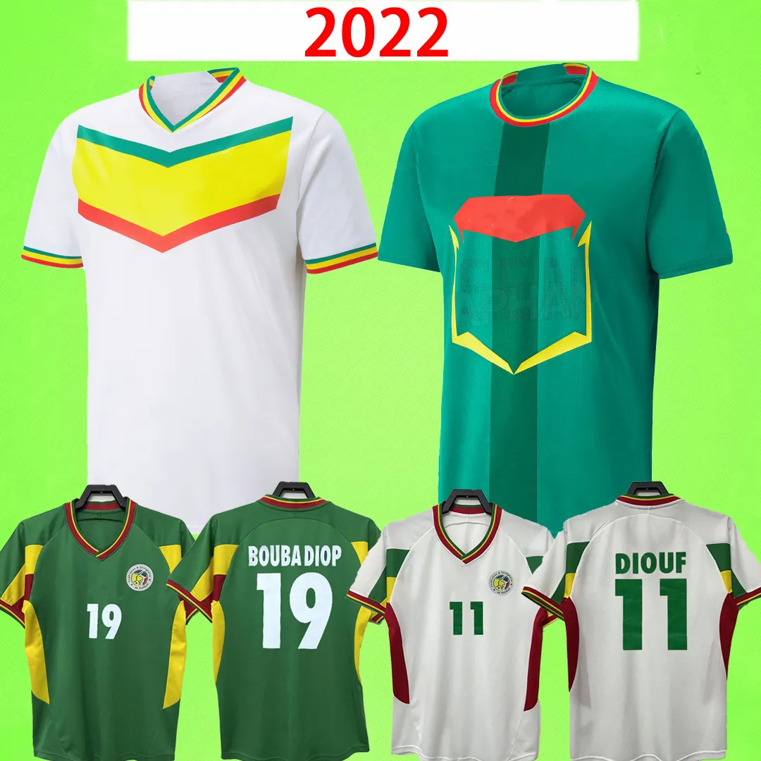 2022 Senegal Soccer Jerseys National Team Green White 2023 KOULIBALY ...