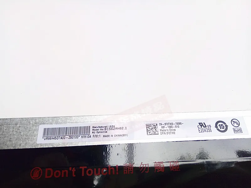 AUO Screen B156ZAN02.0 15.6 LCD Display Panel 3840x2160 Resolution 300 ...