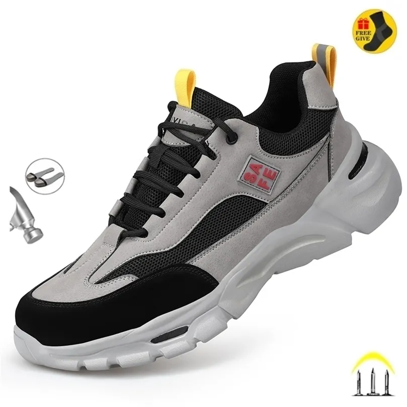 DHgate.com:Men's Steel Toe Indestructible Work Shoes Anti-Smashing Anti ...