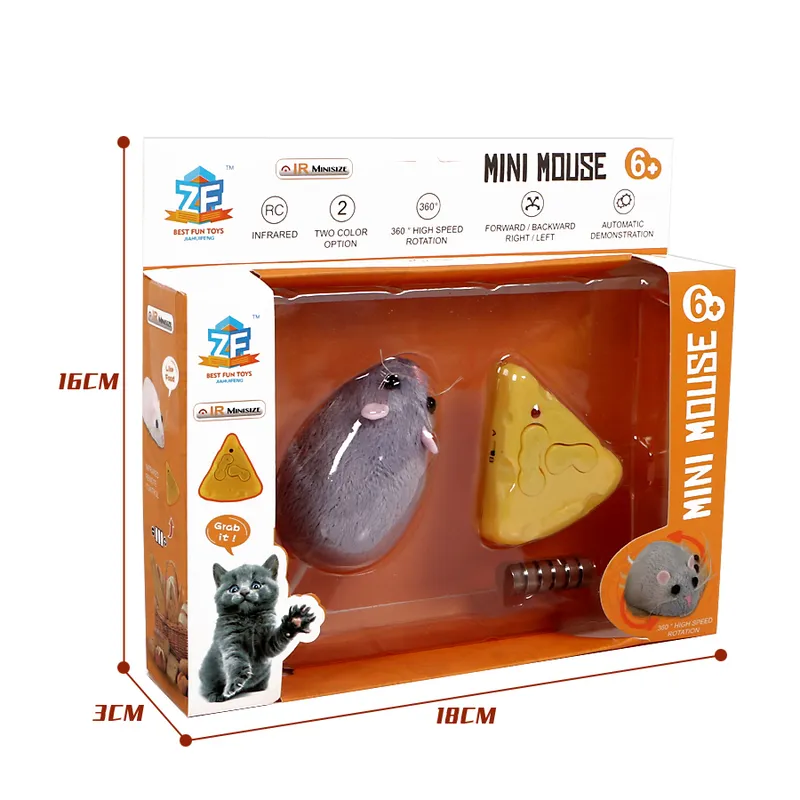 Wireless Electronic Remote Control Mouse Plush Rat Mouse Toy For Cats ...