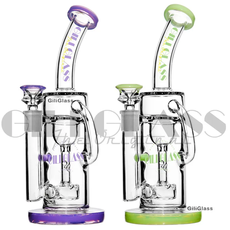 10,5 Zoll Einzigartige Dab Rig Amerikanische Farbe Shisha Glasbong ...